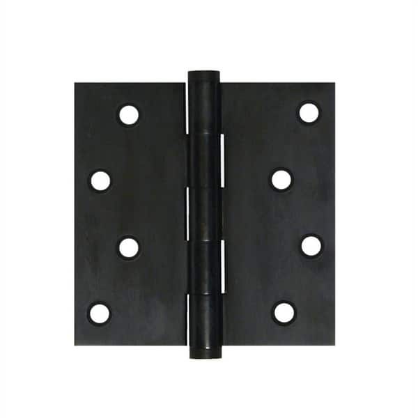 Deltana 4" x 4" Solid Brass Square Corner Ball Bearing Full Mortise ...