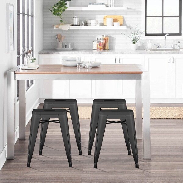hommetree Farmhouse 6 Piece Wood Dining Table Set Grey