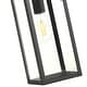 Castle 1-Light 15.81in. Outdoor Wall Light with Matte Black Finish and ...