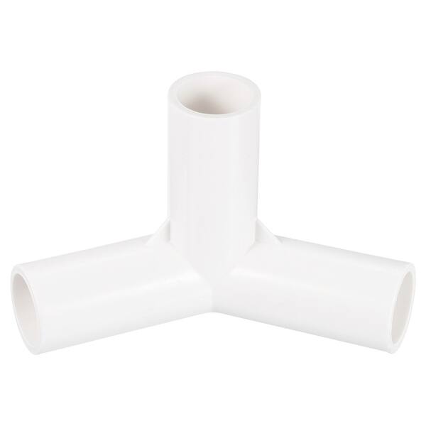 0.8" PVC Pipe Fittings 3 Way Elbow Water Joint Connectors Adapters ...