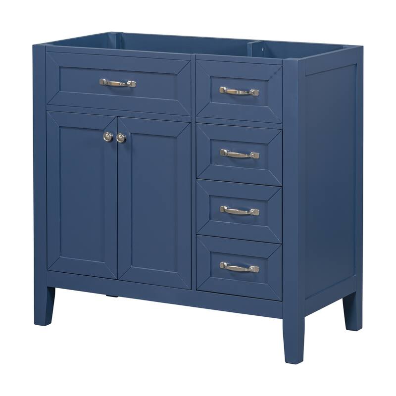 (Base Only) 36" Bathroom Vanity without Sink, Bathroom Cabinet with ...