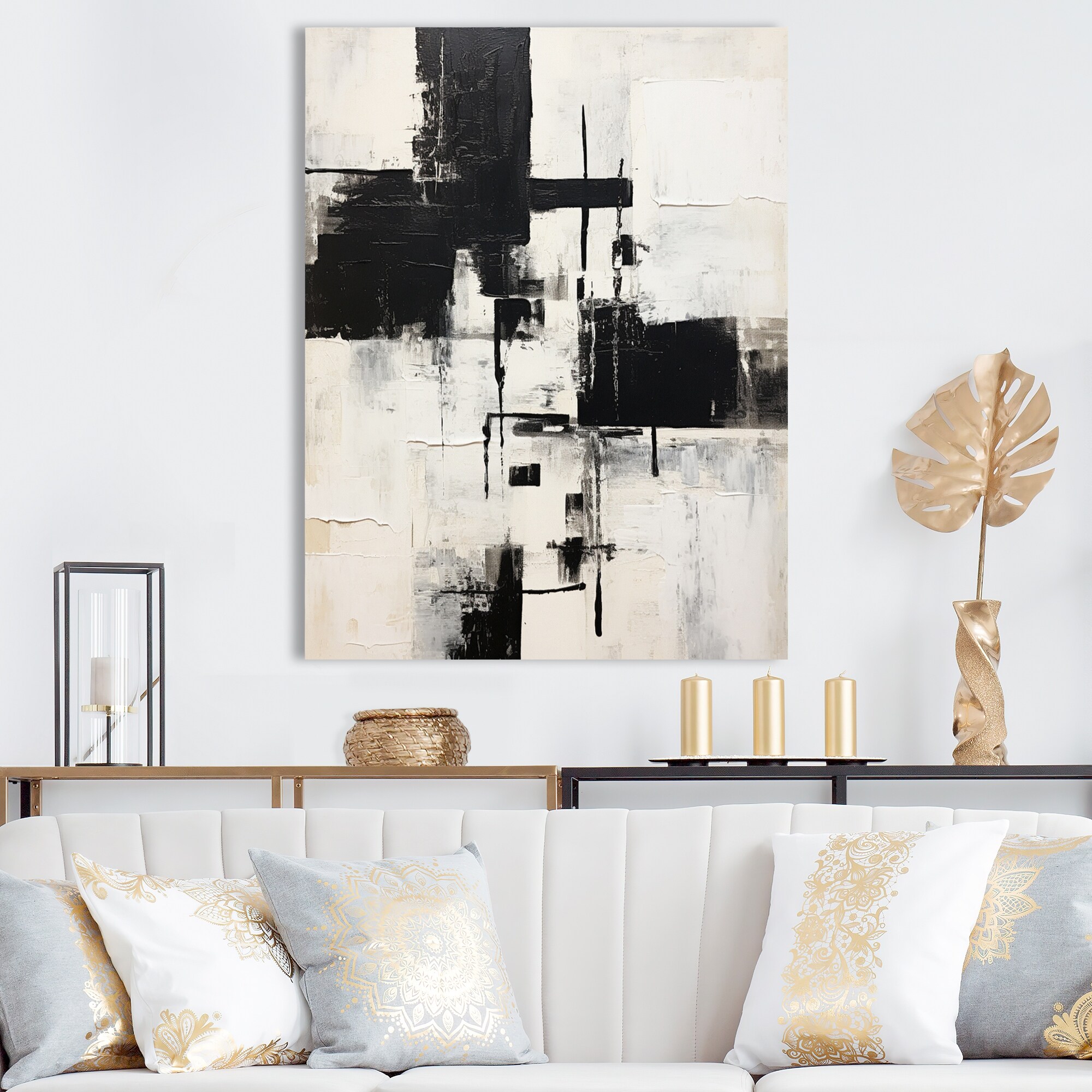 Designart "Deconstructed Colorfields Minimal Abstract I" Abstract ...