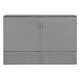 Queen MDF & Plywood Murphy Wall Bed with Pulley Structure & USB Ports ...