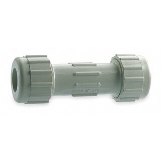 Compression Coupling: 1/2 in x 1/2 in Fitting Pipe Size, Schedule 40 ...