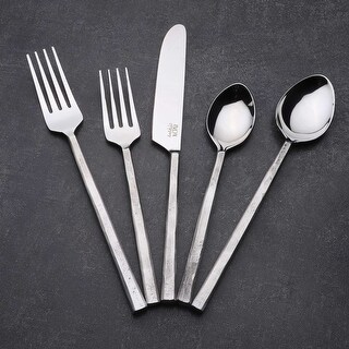 Inox Jason Design 20-piece Nascent Steel Flatware Set - On Sale - Bed ...