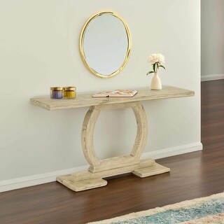 Zen Rectangular Pine Wood Console Table - Bed Bath & Beyond - 39999045