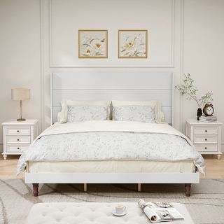 Stylish 54" H Comfortable High Back Headboard Design Bed - Bed Bath ...