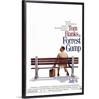 "Forrest Gump (1994)" Black Float Frame Canvas Art - Bed Bath & Beyond ...