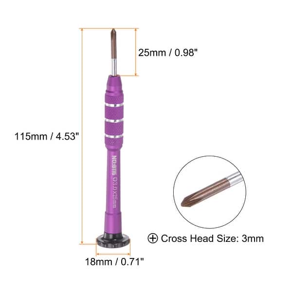 Precision Screwdriver 3mm Phillips Magnetic Head Swivel Lid Screw ...
