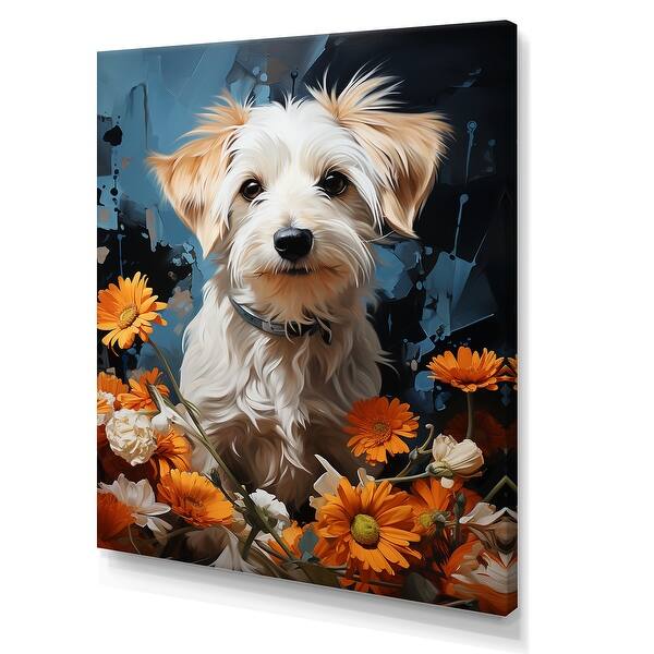 Designart "Popping Dog Portrait" Pop Art Wall Art Print - Bed Bath ...