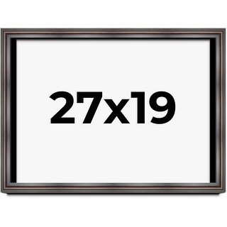 27x19 Shadow Box Frame Brown Cherry | 2.625 Inches Deep Pine Wood - Bed ...