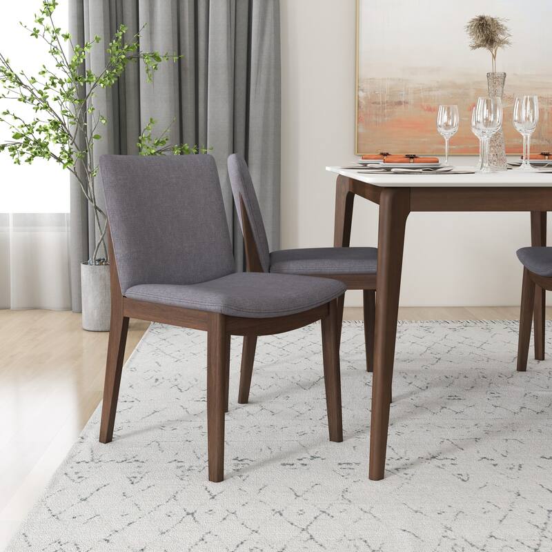 Vermont Mid-Century Modern Fabric Dining Chair (Set of 2) - Overstock ...