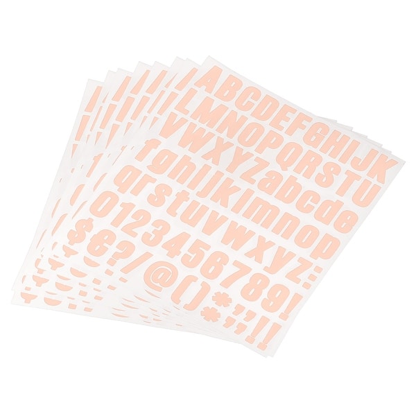 1 Inch Self Adhesive Waterproof Vinyl Letter Number Stickers 8 Sheet ...