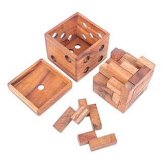 Novica Handmade Cubed Wood Puzzle - Bed Bath & Beyond - 36577734