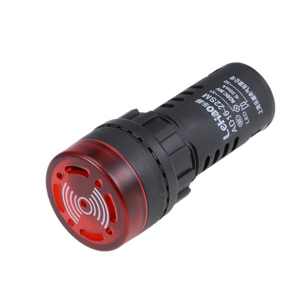 AC/DC 36V Indicator Light with Buzzer Green Flashing Alarm 22mm Panel ...