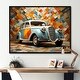 Designart "Cubist 1950S Car Vintage Evolution I" Car Vintage Framed ...
