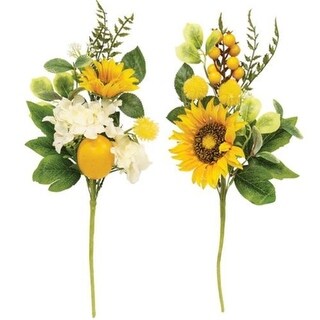 Sunflower & Lemon Pick 2 Asstd. - 16" high by 7.5" wide - Bed Bath ...