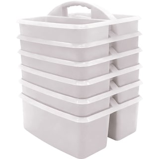 Teacher Created Resources White Plastic Storage Caddy, Pack of 6 - Bed ...