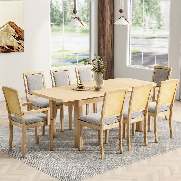 rustic dining table set for 8
