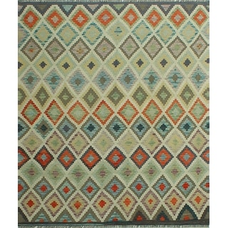 Hand-Woven Sangat Benedict Ivory/Rust Rug - 5'4" x 6'3" - Bed Bath ...