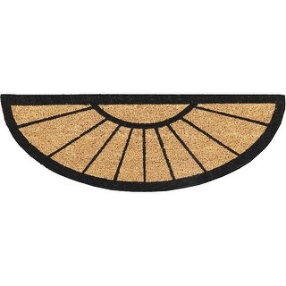 Narrow Coir Half Moon Doormat 30 in. x 10 in. - Bed Bath & Beyond ...