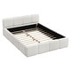 Christopher Knight Home Boucle Upholstered Grounded Bed Block-shape ...