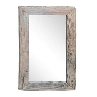 Rustic Rectangular Wall Mirror - 5' - Brown - Bed Bath & Beyond - 39192003