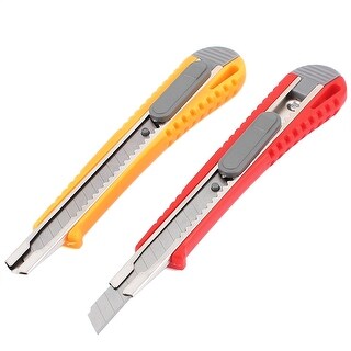 Household Students Plastic Nonslip Handle Sharp Blade Mini Utility ...