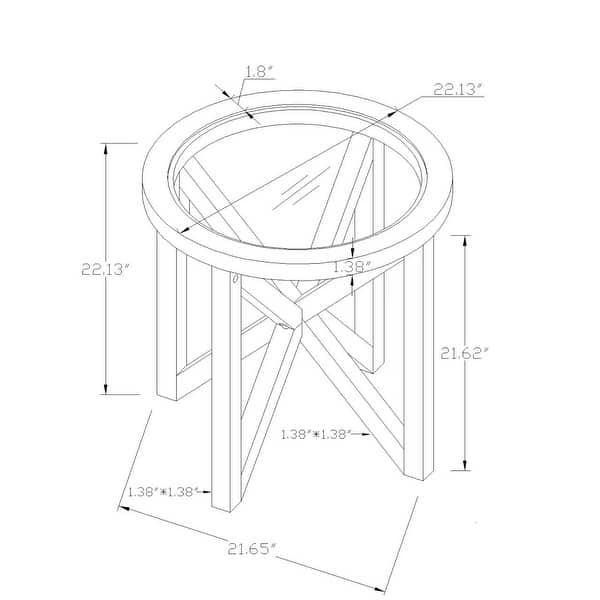 Modern simple glass coffee table, terrace study coffee table - Bed Bath ...