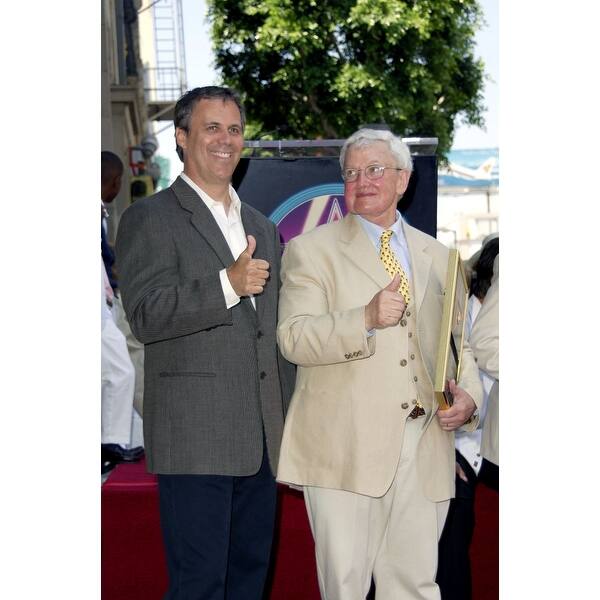 Richard Roeper Roger Ebert At The Induction Ceremony For Star On The ...