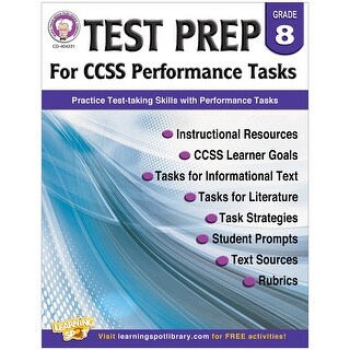 Gr 8 Test Prep For Ccss Performance Tasks - Bed Bath & Beyond - 22137823