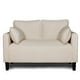 48" Corduroy Loveseat with Plush Cushions & Side Storage Pocket ,Sturdy ...