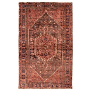 ECARPETGALLERY Hand-knotted Andelz Copper Wool Rug - 4'5 x 7'3 - Bed ...