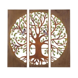 Rustic Tryptic Tree of Life Wall Decor - Bed Bath & Beyond - 39056030