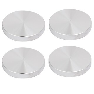 4pcs 50mm Dia 8mm Thickness M8 Thread Aluminum Disc for Glass Table ...
