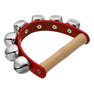 Jingle Bells, Hand Bell Handheld Wrist Bells Wooden Hand Percussion ...