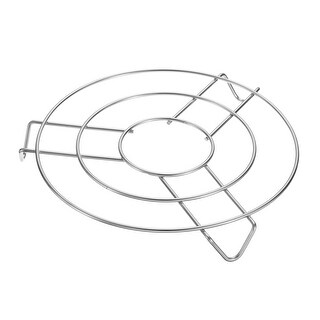 Round Cooking Rack Stainless Steel for Cooking 1pcs - Silver - Bed Bath ...