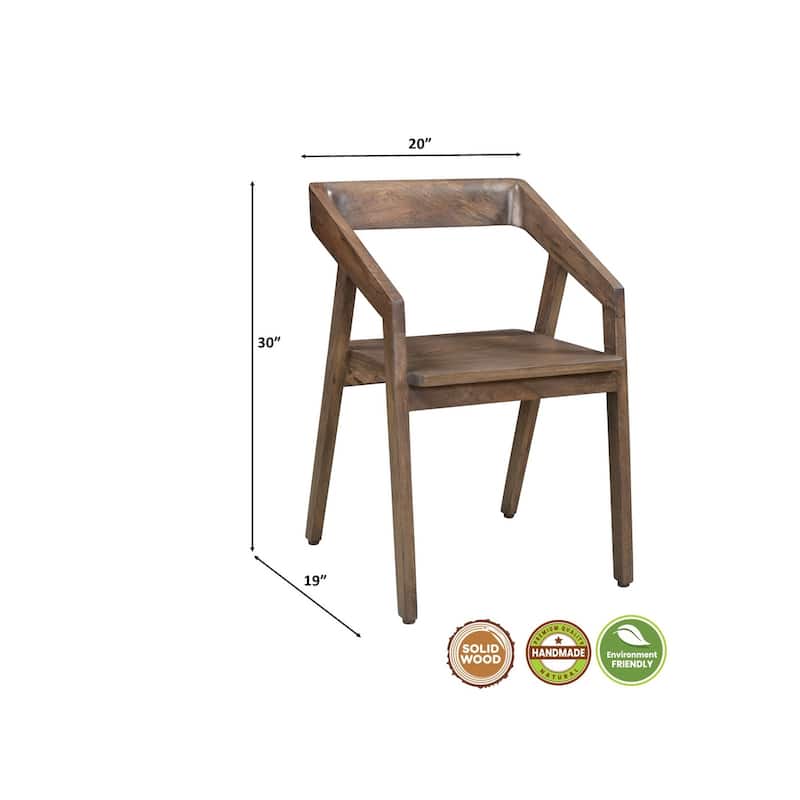 Caden Solid Wood Armchair - Overstock - 32998332
