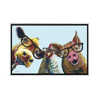 iCanvas "Triple The Fun, Farmhouse Animals Trio" by Hippie Hound ...