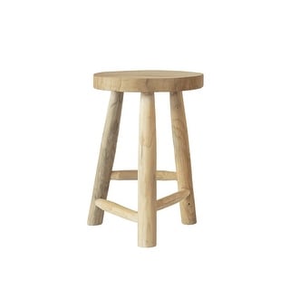 Bleached Teakwood Stool - Bed Bath & Beyond - 41159788