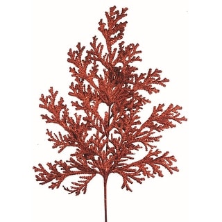 Red Glitter Cedar Spray Faux Plants And Trees - Bed Bath & Beyond ...