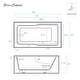 Claire 60 X 32 Left Drain Soaking Alcove Corner Apron Bathtub In Matte ...