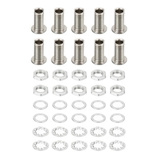 Round Head Hollow Screw Bolts Through Hole Bolt Lamp Fasteners - Silver ...