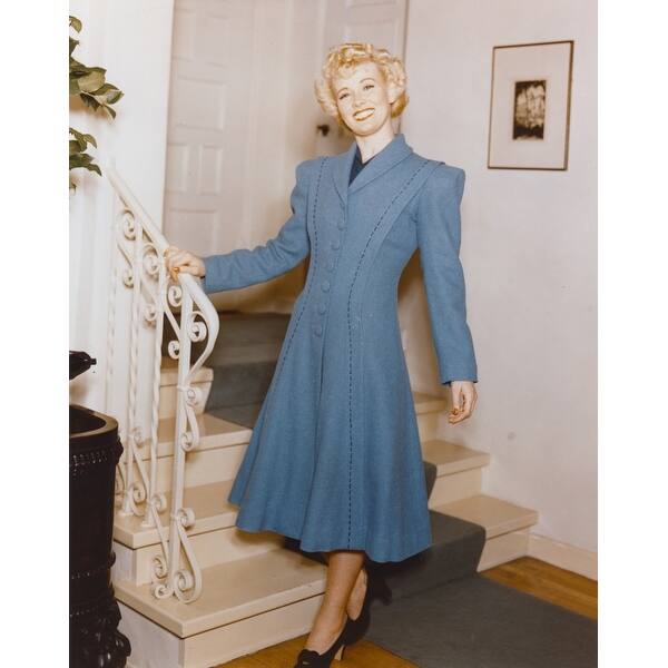 Penny Singleton standing in Blue Dress Portrait Photo Print - Bed Bath ...
