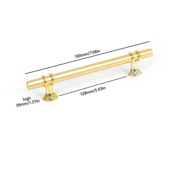 2Pcs Cabinet Metal handles,128mm Hole Centers T Bar Drawer Knobs - Bed ...