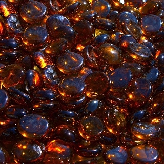 Dark Amber Fire Pit Glass Beads - Bed Bath & Beyond - 38917297