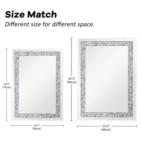 rectangular mirror sizes