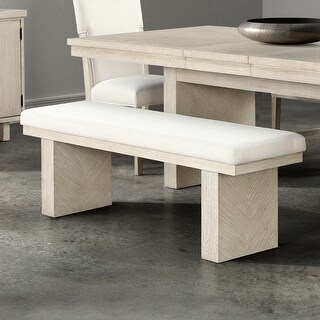 Modern Farmhouse Design 1pc Bench Plinth Base English Dovetail Natural ...