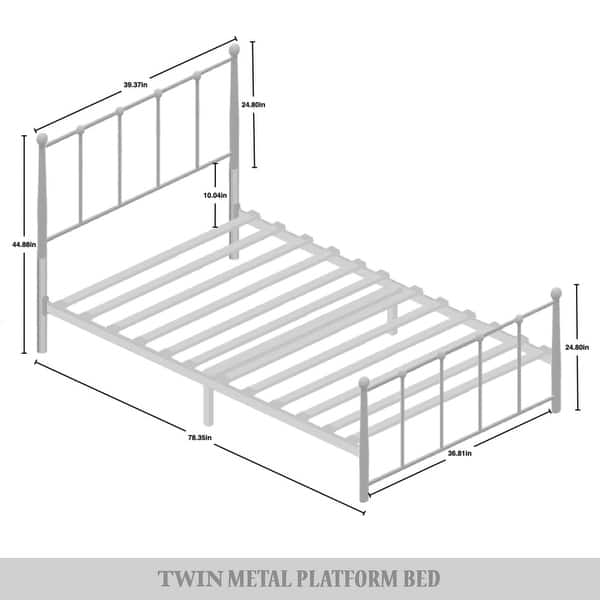 CraftPorch Minimalist Timeless Metal Platform Bed - Bed Bath & Beyond ...