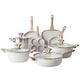 Country Kitchen Induction Cookware 13 Piece Cast Aluminum Pots and Pans ...